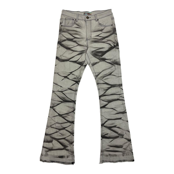 Dry Rot Dye Denim Pants - GREY - Civilized Nation - Official Site