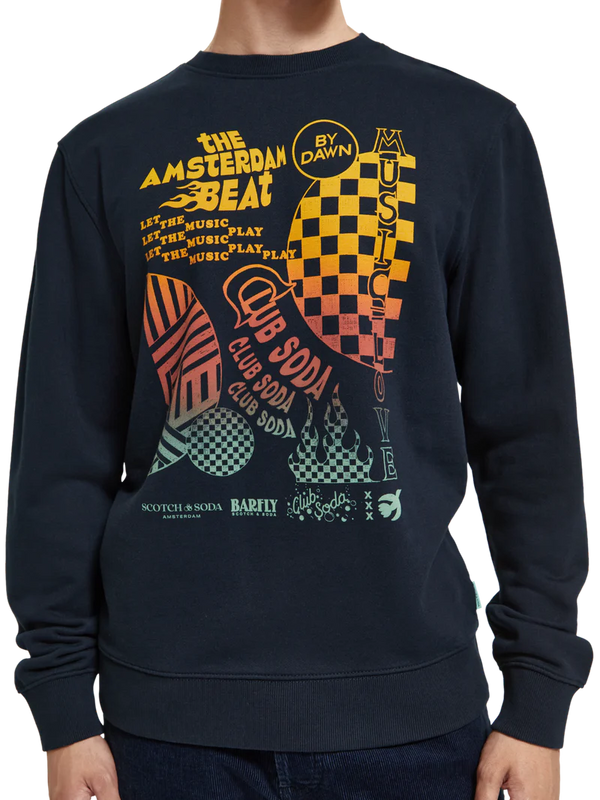 Men's Scotch & Soda Crew Neck Sweater- NAVY - Civilized Nation ...