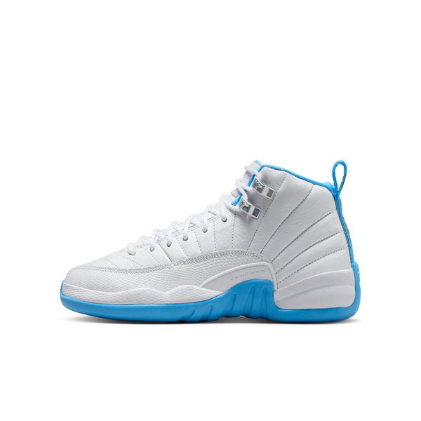 GS Air Jordan 12 Retro "White and University Blue" - WHITE/UNIVERSITY ...