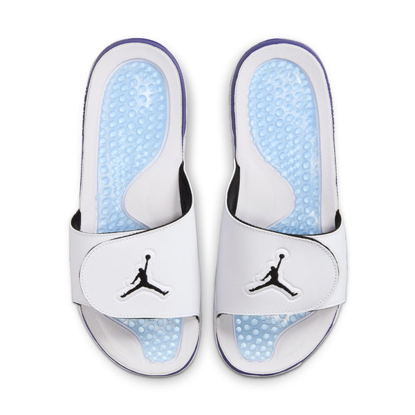Men's Jordan Hydro V Retro - WHITE/BLACK-NEW EMERALD-GRAPE ICE ...