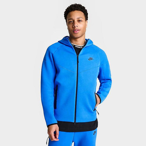 Nike Sportswear Tech Fleece Windrunner - LIGHT PHOTO-BLUE/BLACK ...