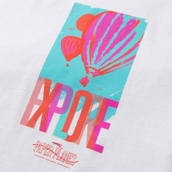 Paper Planes Explore Tee- WHITE - Civilized Nation - Official Site
